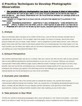 Image result for Observation Practice