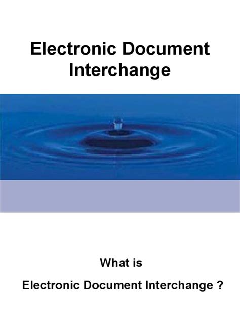 Image result for Electronic Document Interchange Example