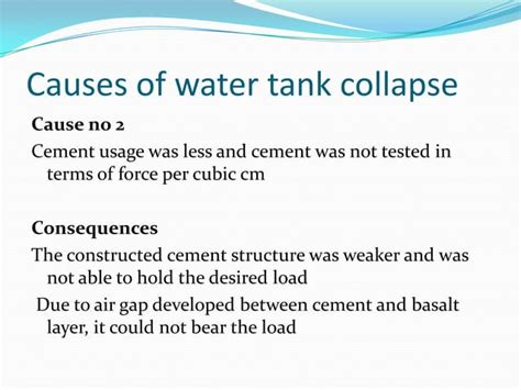 Image result for Water Column Collapse