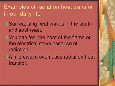 Image result for Heat Transfer Radiation Examples