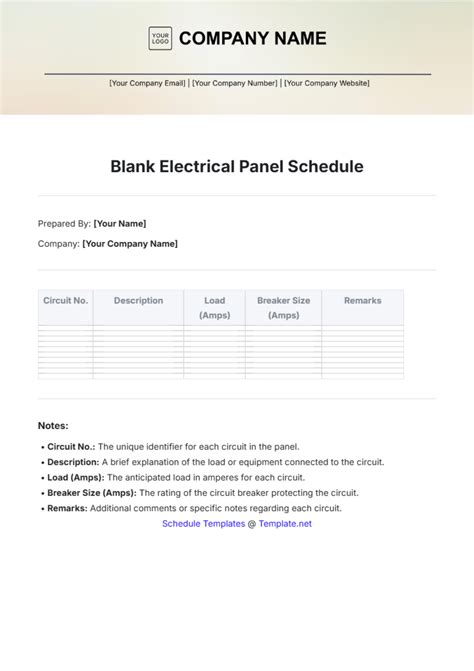Image result for Electrical Panel Schedule