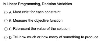 Image result for How Many Decision Variables in Linear Programming