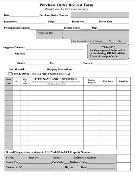 Image result for How to Complete a Purchase Order Form