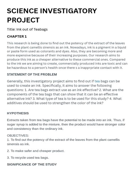 Image result for Science Project Research Paper