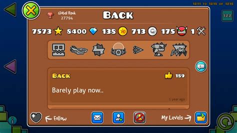 Image result for Geometry Dash Back Button