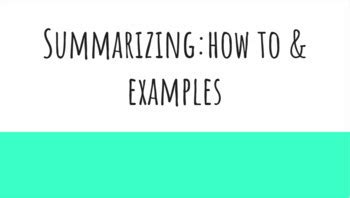 Image result for Summarizing Notes