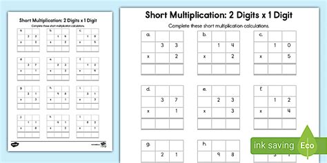 Image result for Multiplying Two-Digit Numbers by One Digit Numbers Twinkl