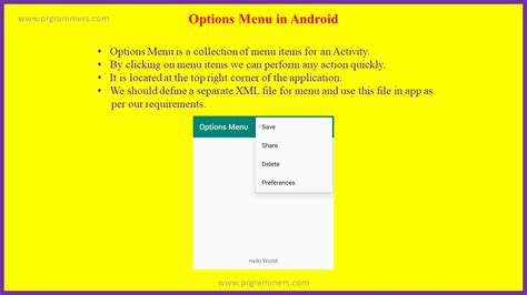 Image result for Android Studio Options Menu