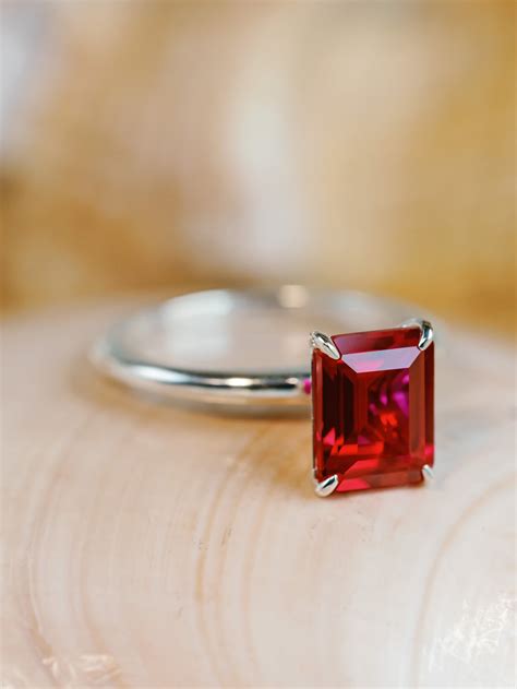 Image result for Emerald Cut Ruby