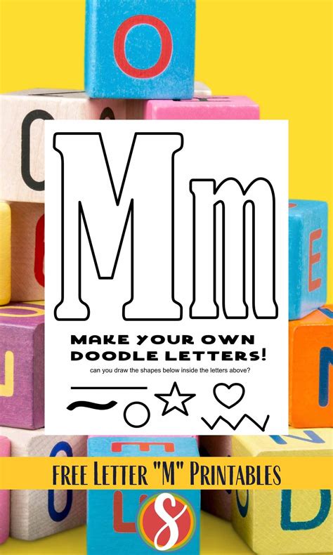 Image result for Coloring Block Letters Printable M