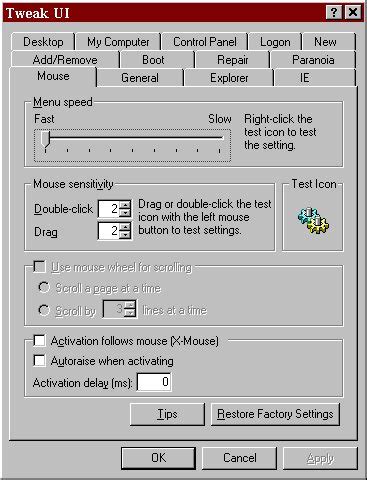 Image result for Tweak UI Features
