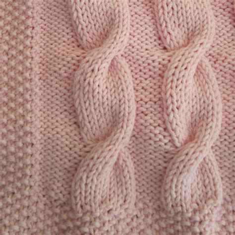 Image result for Cable Baby Blanket Knitting Pattern
