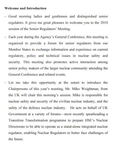 Image result for Example of a Tour Guide Welcome Meeting