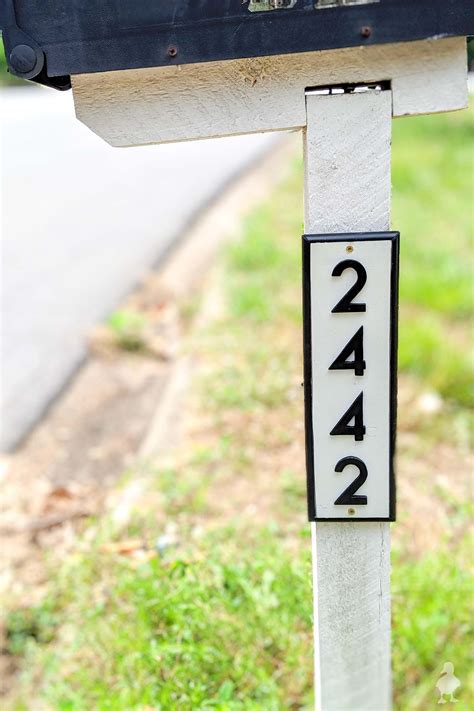 Image result for DIY Mailbox Numbers