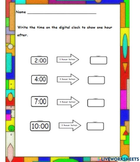 Image result for Elapsed Time Clock Worksheet