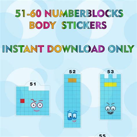 Image result for NumberBlocks Face Stickers