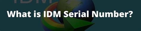 Image result for Update IDM Serial Number
