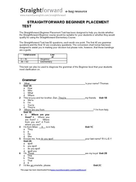 Image result for A1 Sample Test