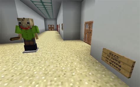 Image result for Baldi's Basics Minecraft Map