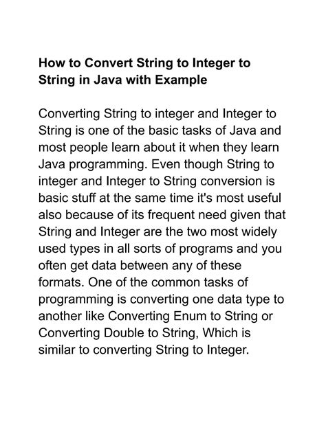 Image result for Integer to String Solution