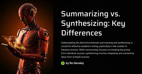 Image result for Synthesizing vs Summarizing