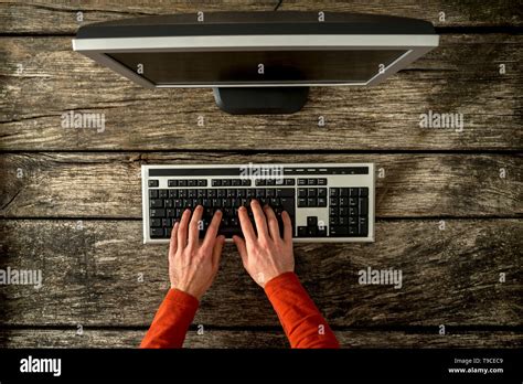 Image result for Typing On Computer Front View