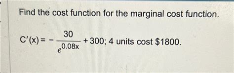 Image result for How to Find the Marginal Cost Function
