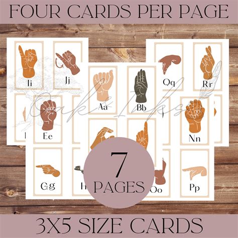 Image result for Sign Language Alphabet Cards