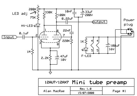 Image result for Tube Preamp Schematic
