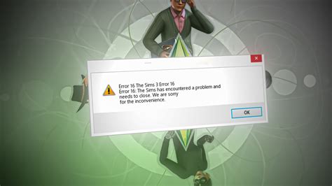 Image result for Sims Error Msg