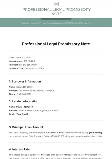 Image result for Promissory Note