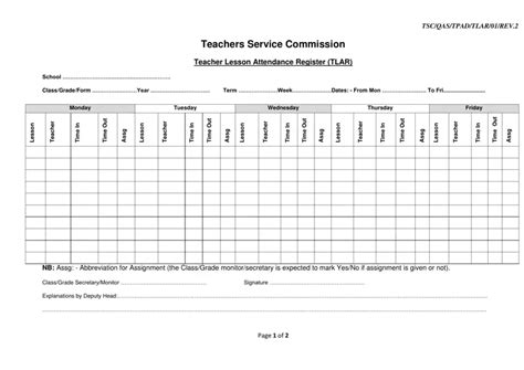 Image result for TSC Lesson Observation Form PDF