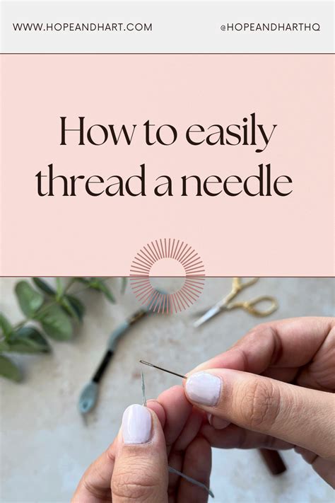 Image result for How to Thread Needle with 1 Strand