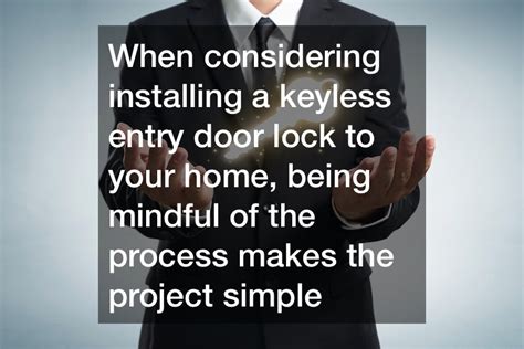 Understanding Keyless Entry Door Lock Installation - Vacuum Storage