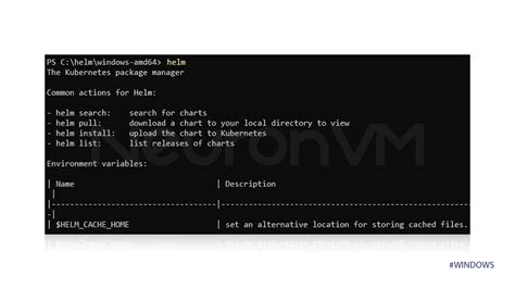 Image result for Helm Install Using Windows Command Line
