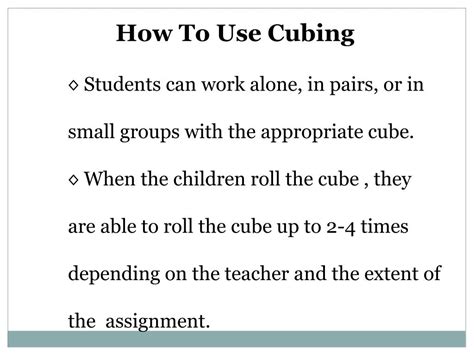 Image result for Cubing Lesson Plans