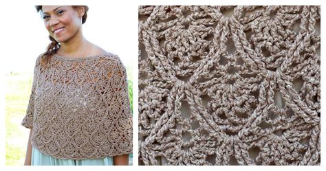 Lisbon Lace Poncho Free Crochet Pattern - Cool Creativities