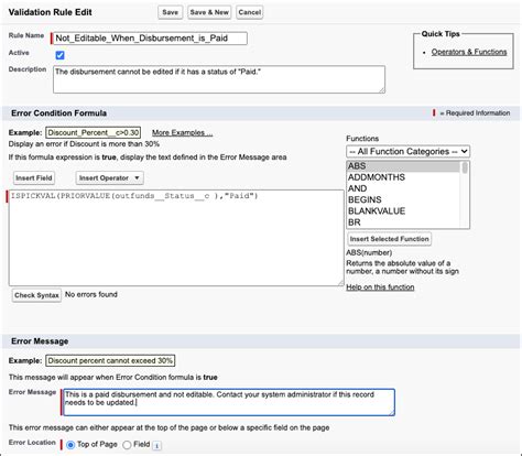 Image result for How to Create an Account Validation Rule