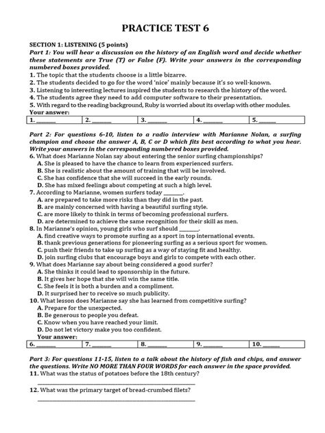 Image result for A6 Practice Test