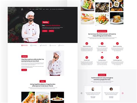 Image result for Chef Website Design