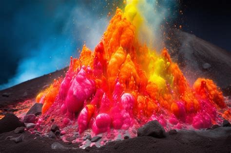 Image result for Colorful Volcano