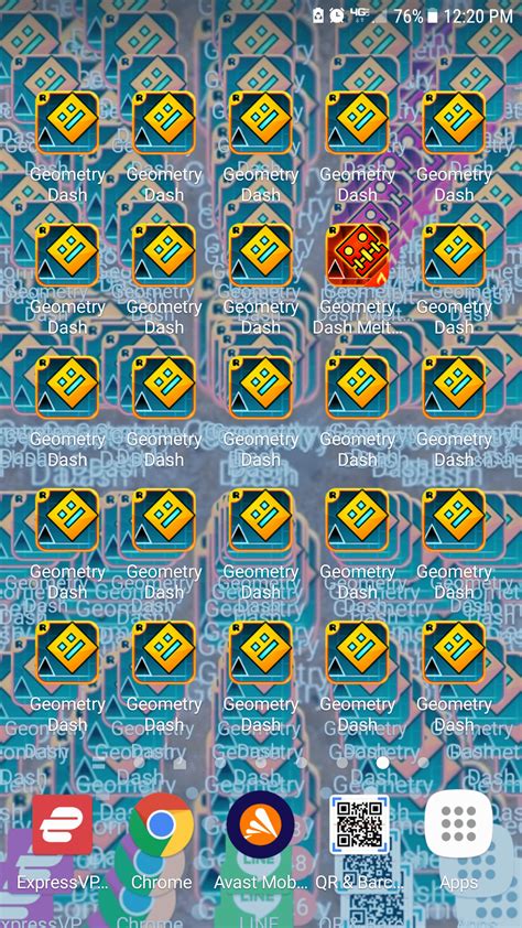 Image result for Geometry Dash Home Screen