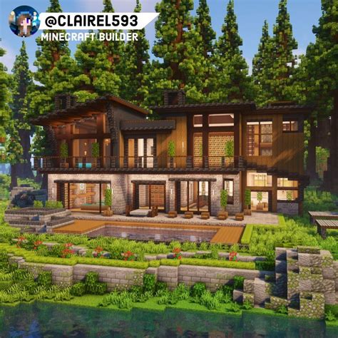 Image result for Minecraft Cabin House Tutorial