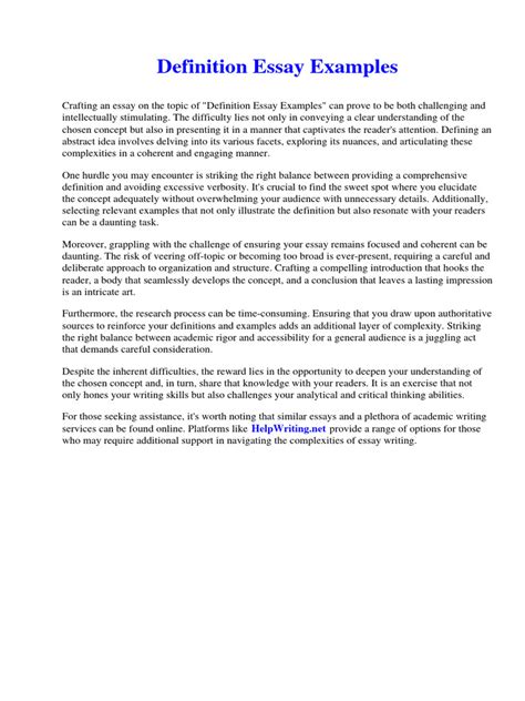 Image result for Definition Essay Examples
