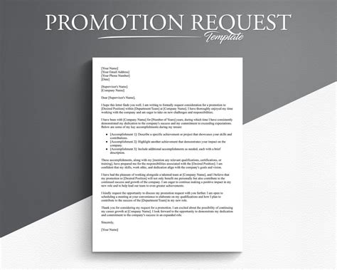 Image result for Promotion Request Letter Format