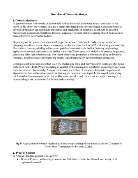 Image result for Abaqus Contact Tutorial