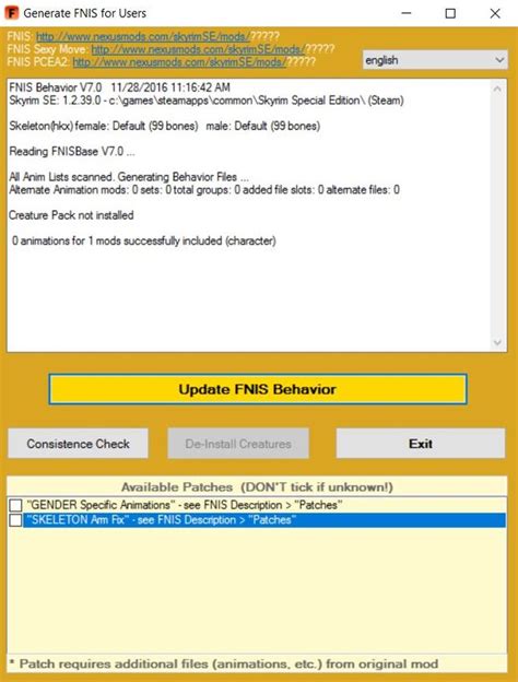 Image result for How to Run Generate FNIS for Users