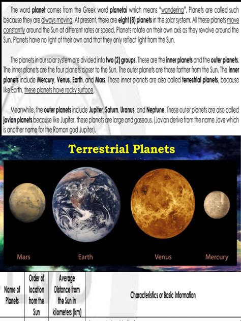 Image result for Solar System Notes PDF Download