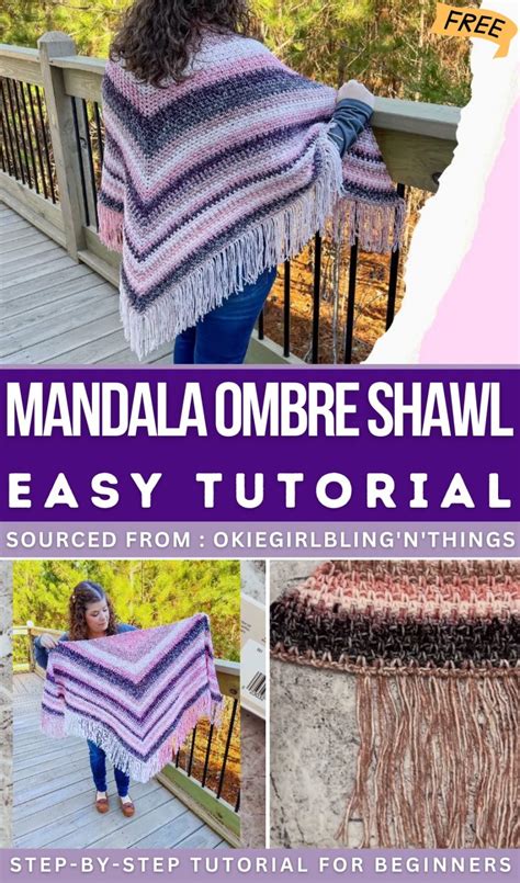 Image result for Crochet Ombre Rectangular Shawl Pattern