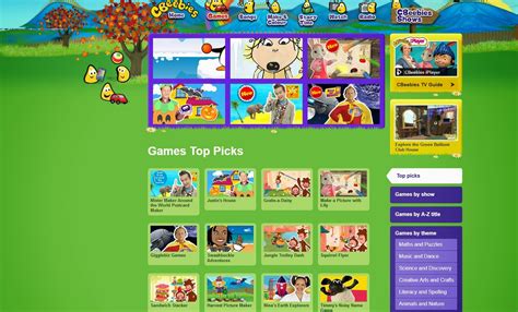 Image result for CBeebies Fun Games